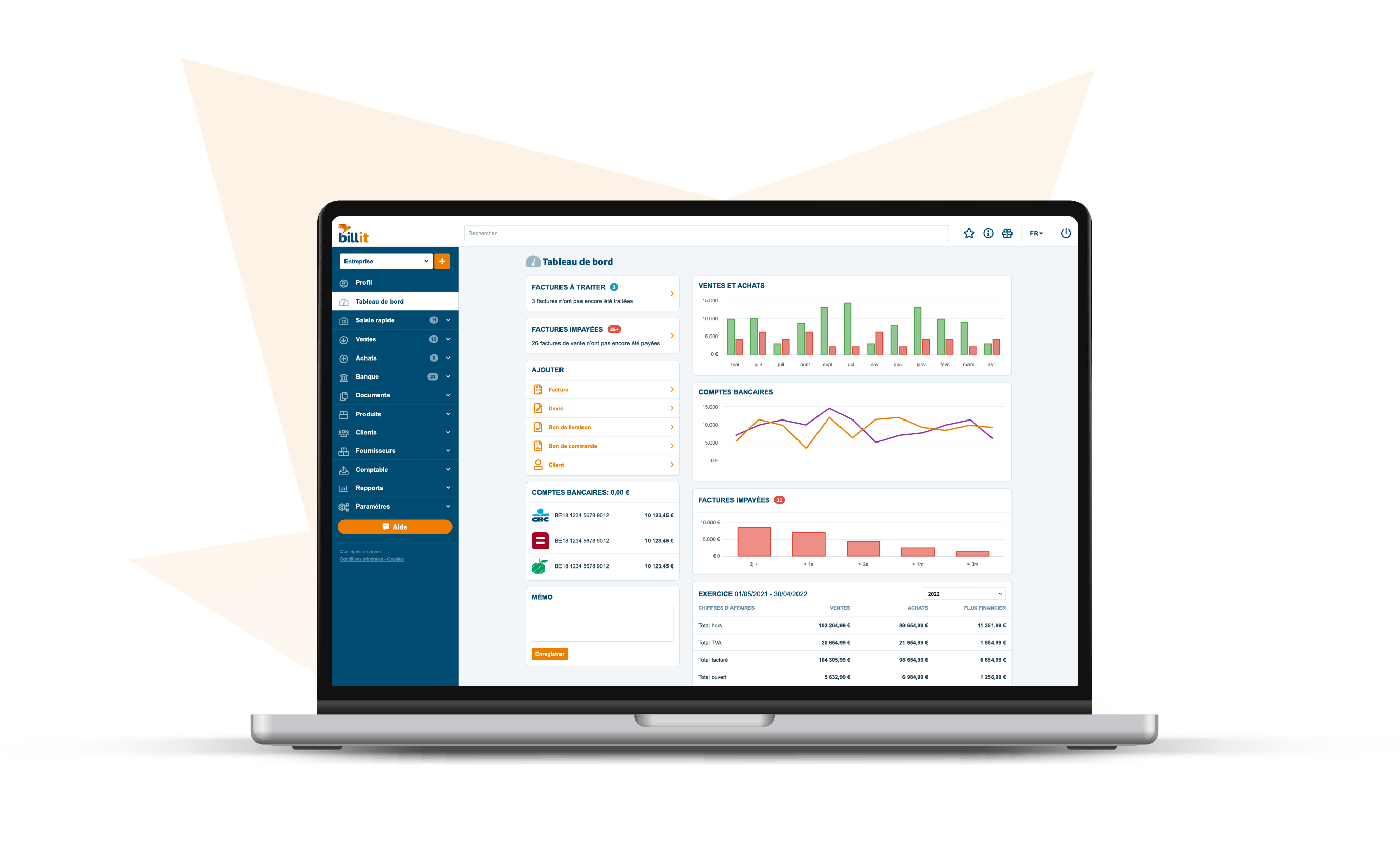 La plateforme de facturation Billit