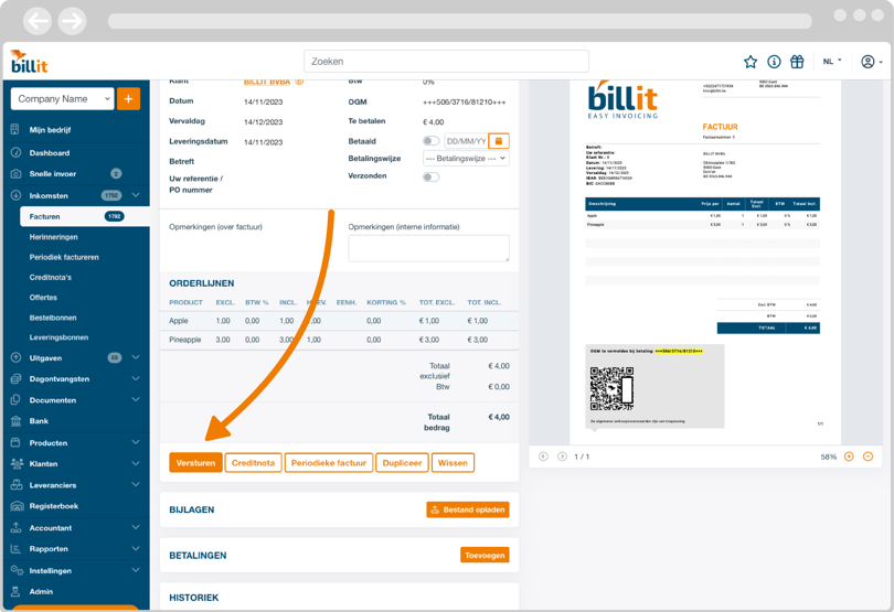Handleiding: een factuur verzenden via Peppol